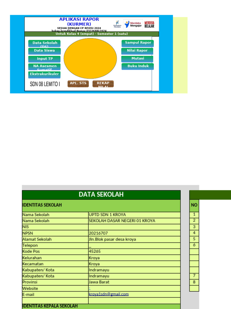 A.P. Rapor - Kumer - Kls 4 - Semester 1 Model 1 | PDF