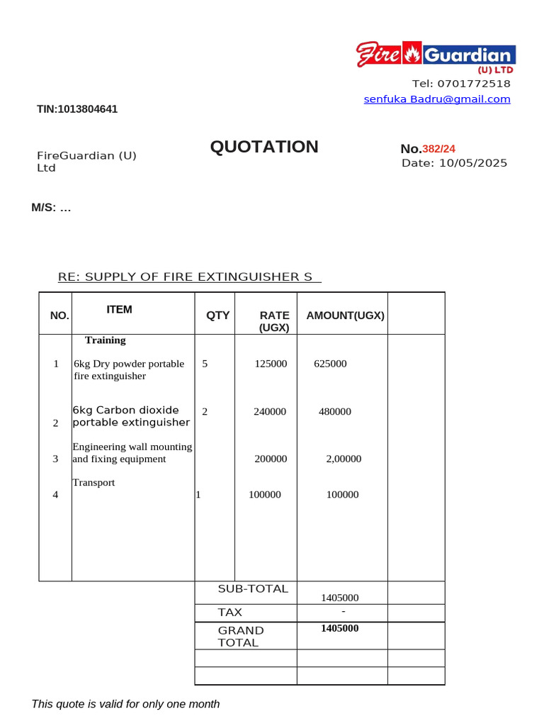 Quotation Pdf