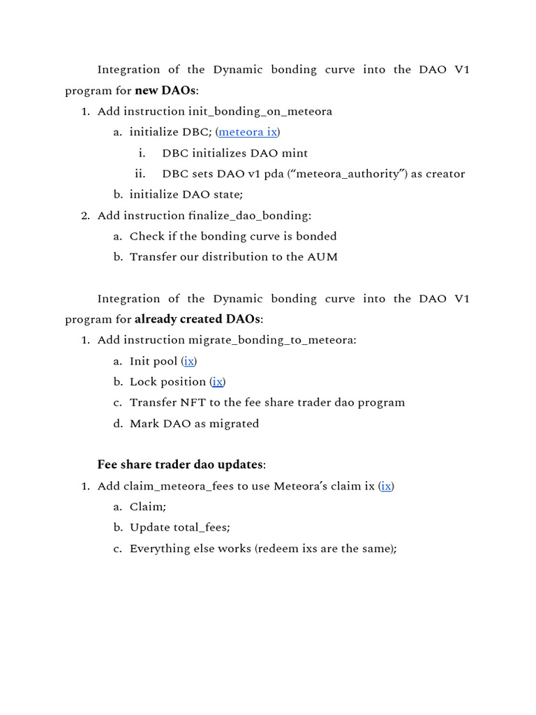 Meteora DBC & DAMM2 Integration | PDF