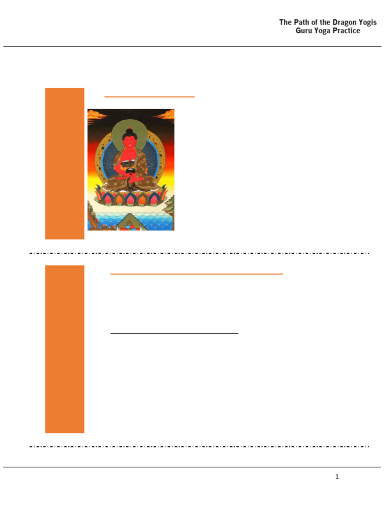 Guru Yoga Meditation Techniques | PDF | Meditation | Yoga