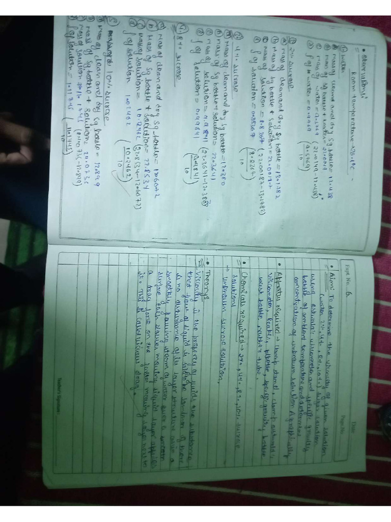 Physical Chemistry Practical - Compressed | PDF