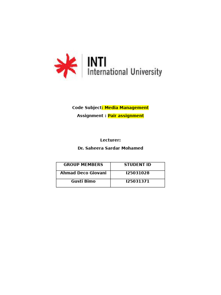 Pair Assignment | PDF