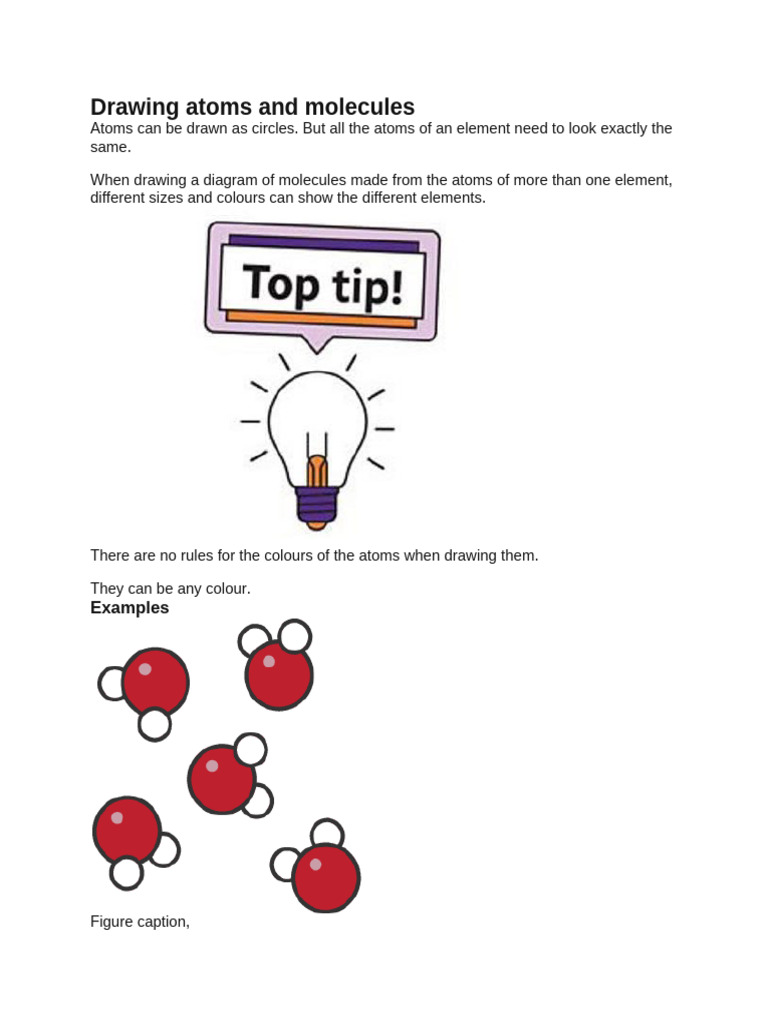 Drawing Atoms and Molecules | PDF