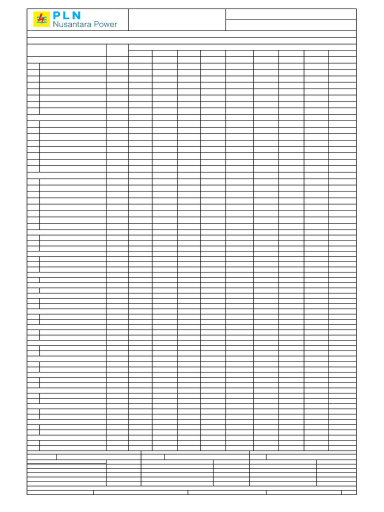 Formulir Log Sheet Local | PDF | Pump | Pressure Measurement