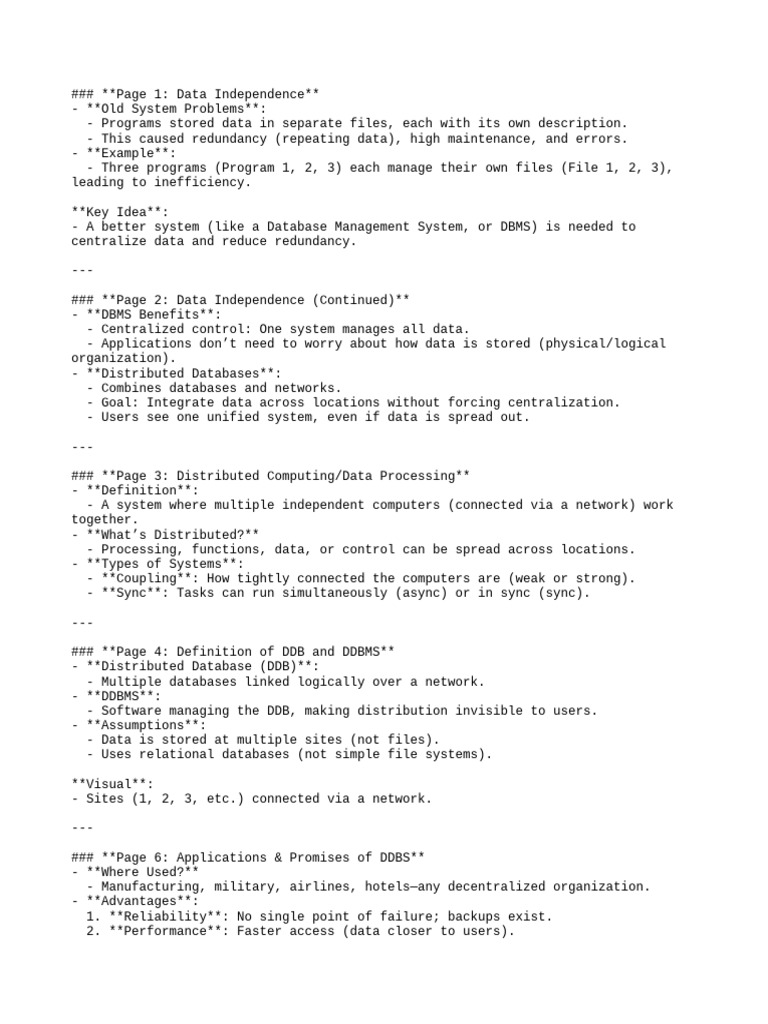 Understanding Distributed Databases | PDF | Databases | Database ...