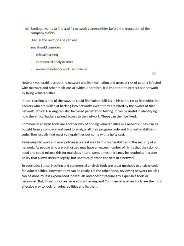 Network Vulnerabilities Put The Network and Its Information and Users ...