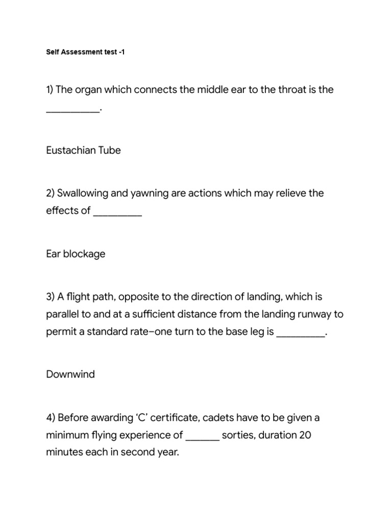 Self Assessment Test - 1 | PDF | Thrust | Wing