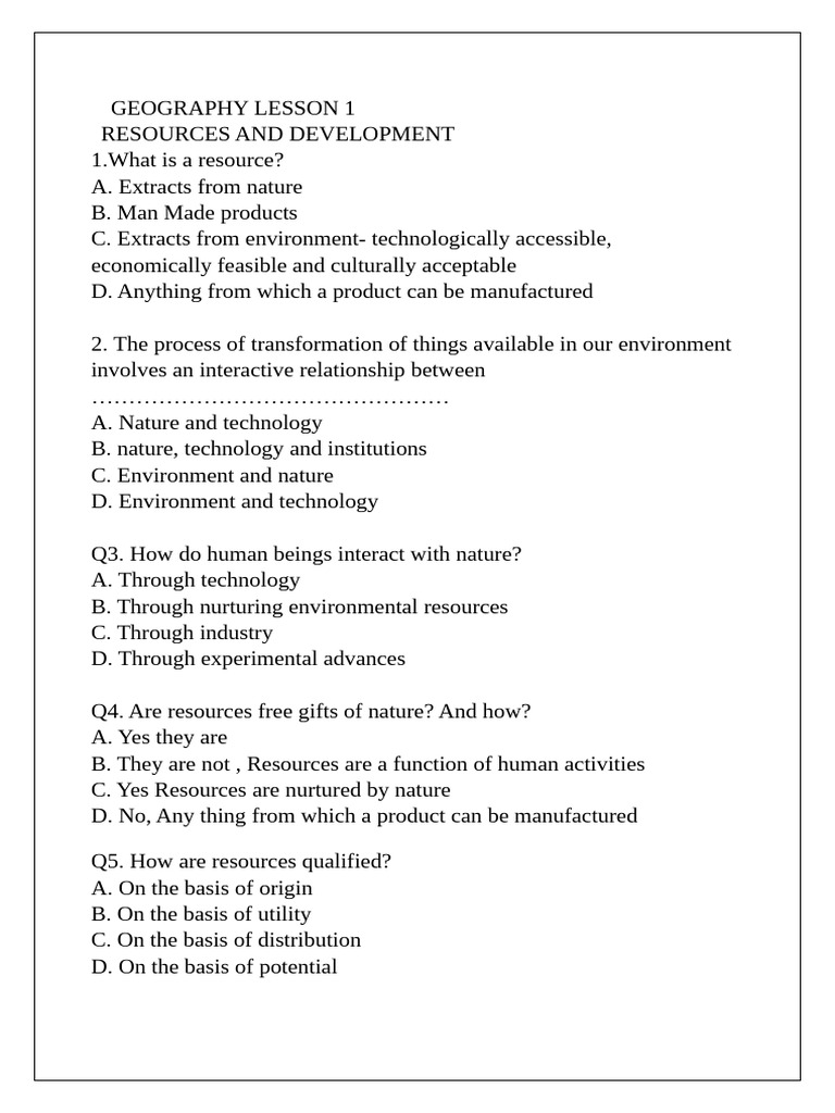 Geography Lesson 1-1 | PDF | Soil | Agriculture