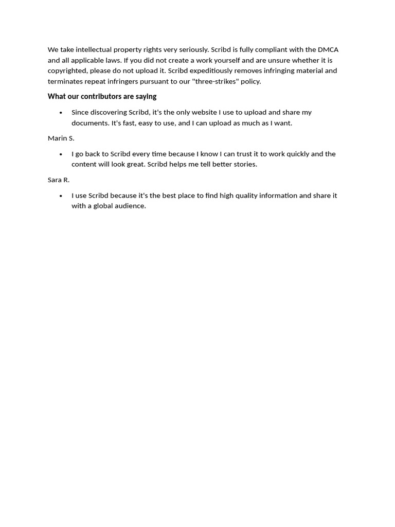 We Take Intellectual Property Rights Very Seriously | PDF