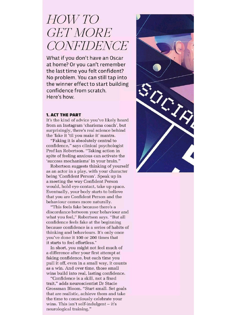 How To Get More Confidence | PDF