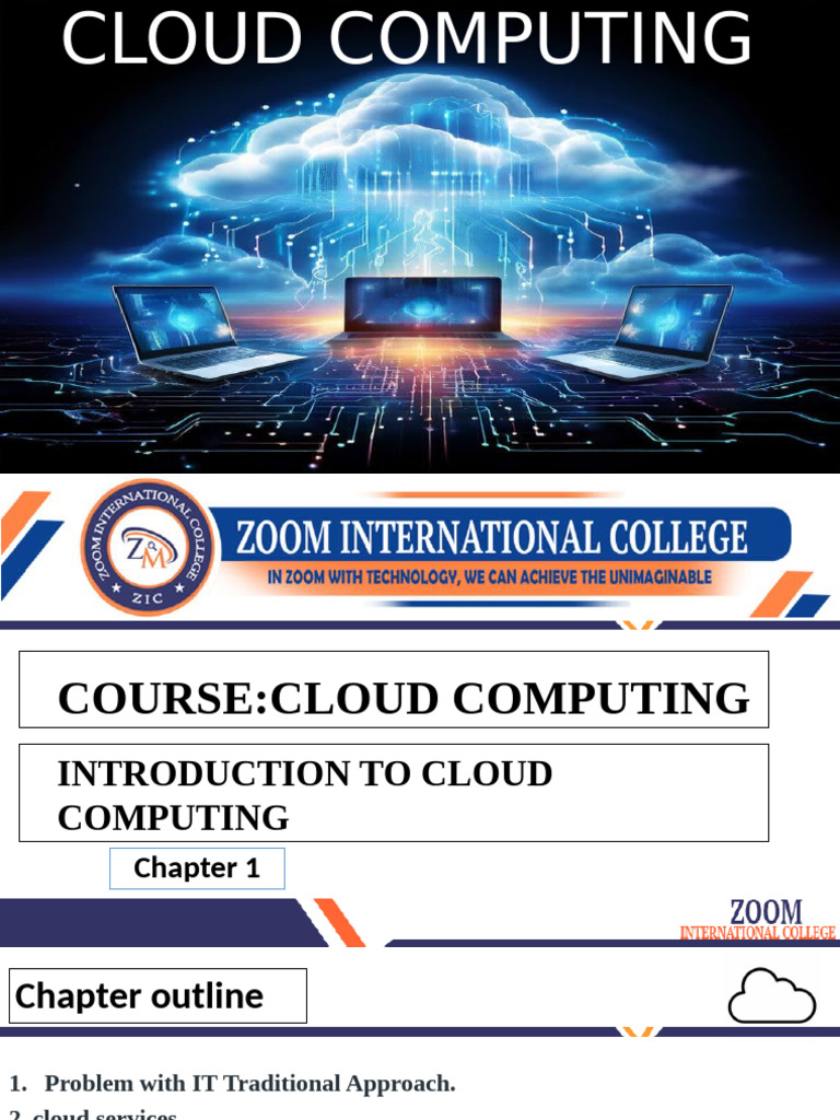 Chapter One Introduction To Cloud | PDF | Cloud Computing | Amazon Web Services