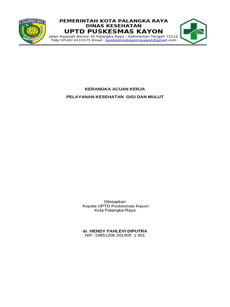 Kak Ruangan Gigi | PDF