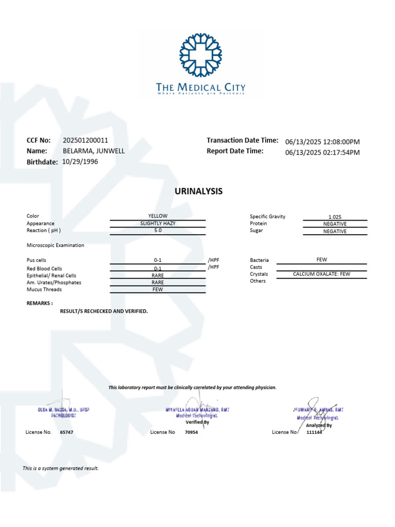 709366412-URINALYSIS - PDF 20250614 185552 0000 | PDF