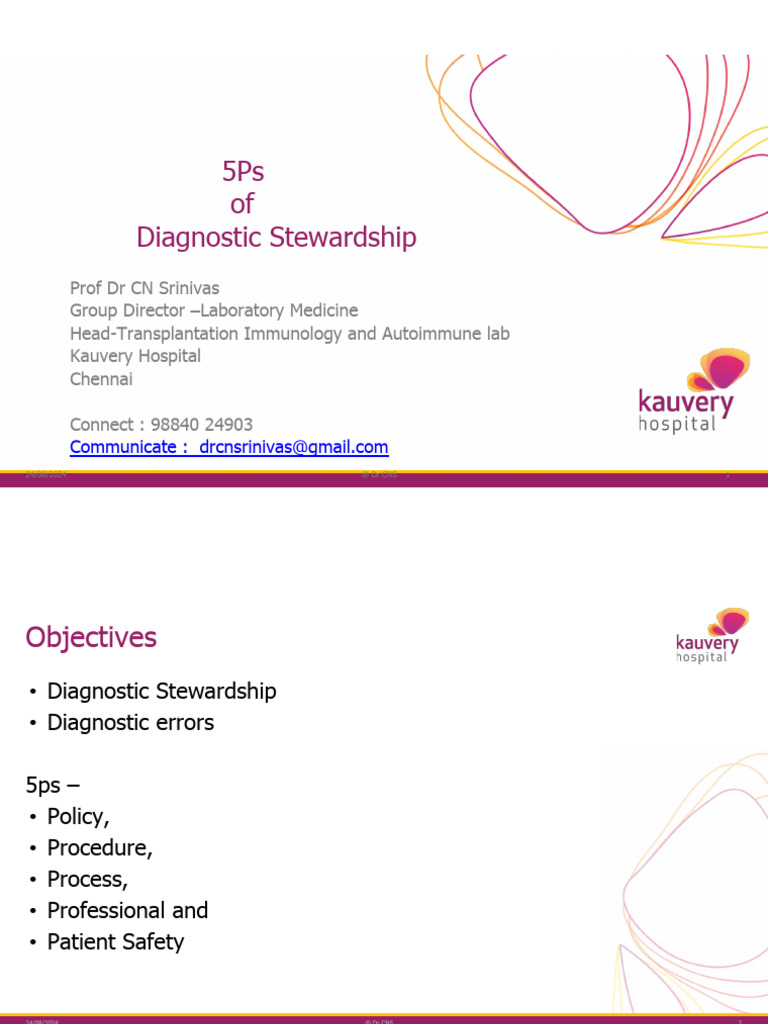 5Ps - of Diagnostic Stewardship | PDF