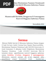 Miindaa Haaraa Bara 2018 | PDF