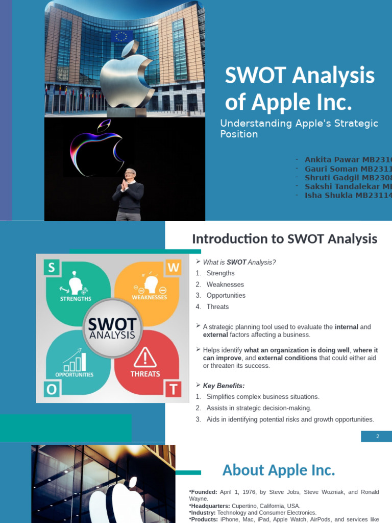 SWOT Analysis of Apple Inc | PDF | Apple Inc. | I Phone