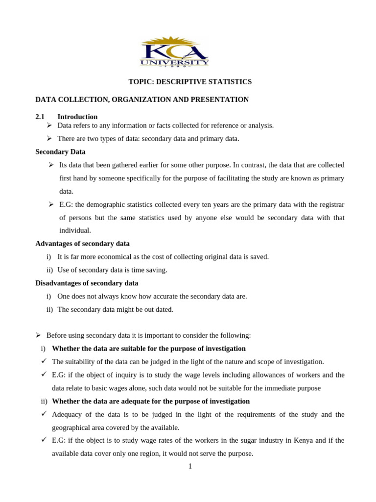 Data Collection, Organization Presentation | PDF | Questionnaire