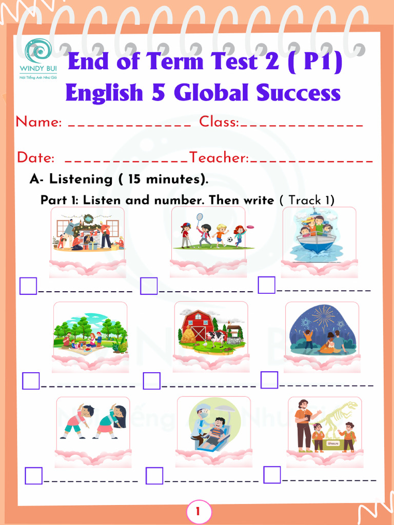 Đề Kiểm Tra Cuối HKII (P1) | PDF