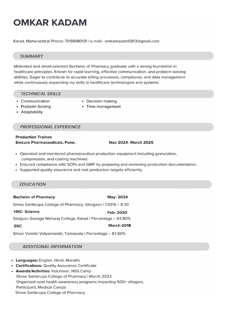 Resume 05. | PDF