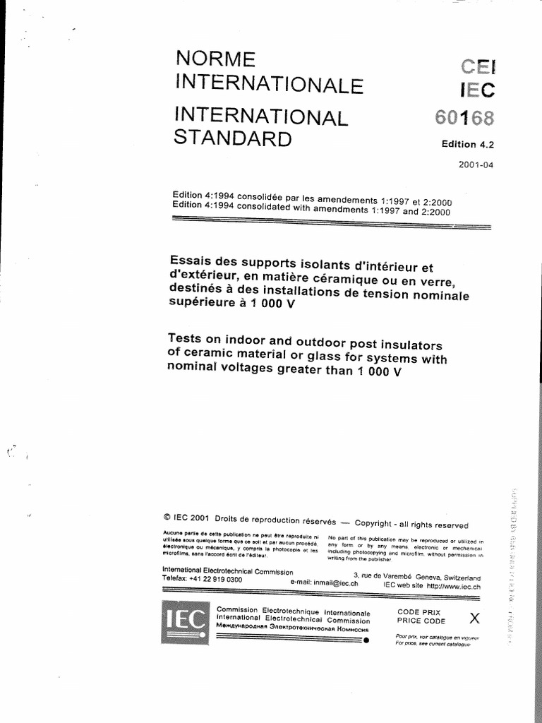 Iec 60168 | PDF