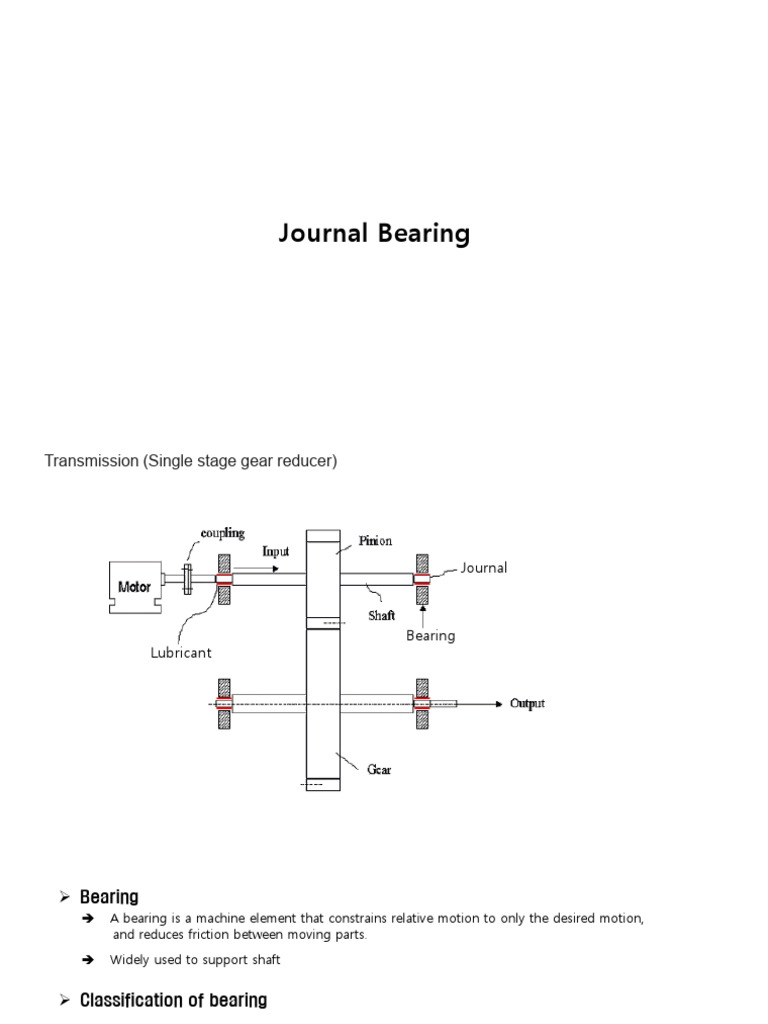 Journal Bearing Design and Friction Analysis | PDF | Bearing ...