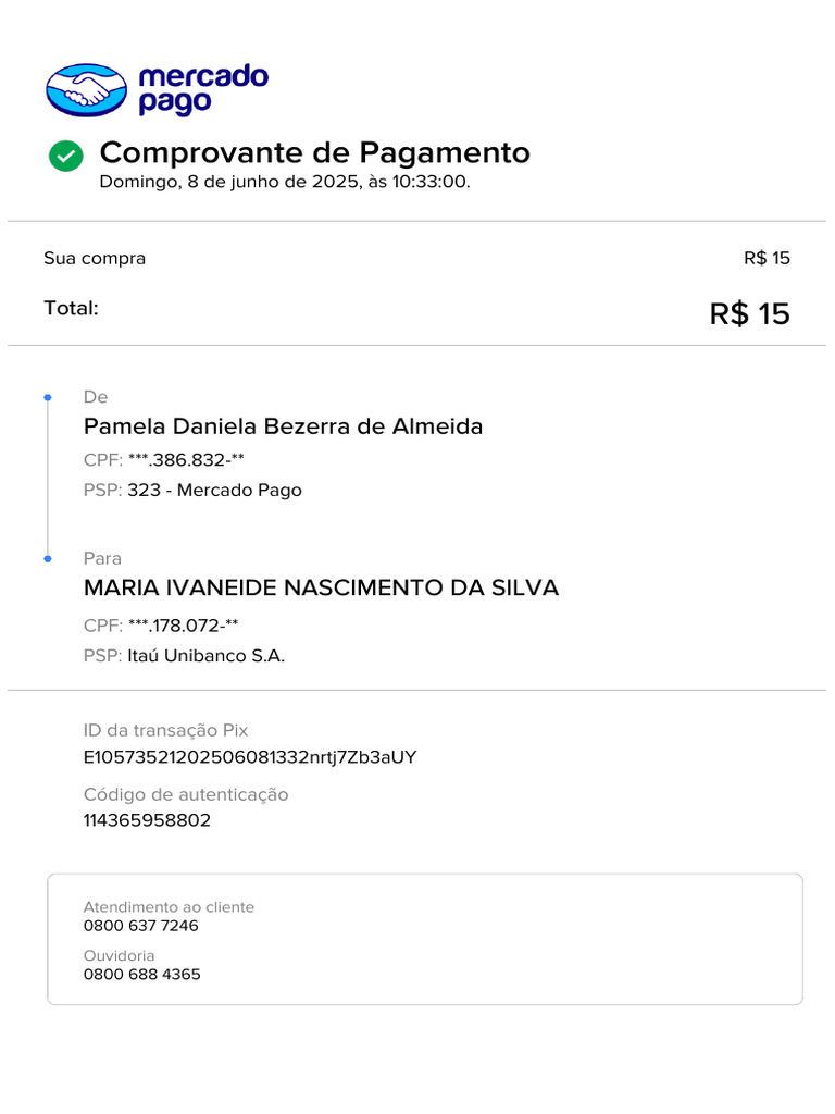 Comprovante 114365958802 | PDF