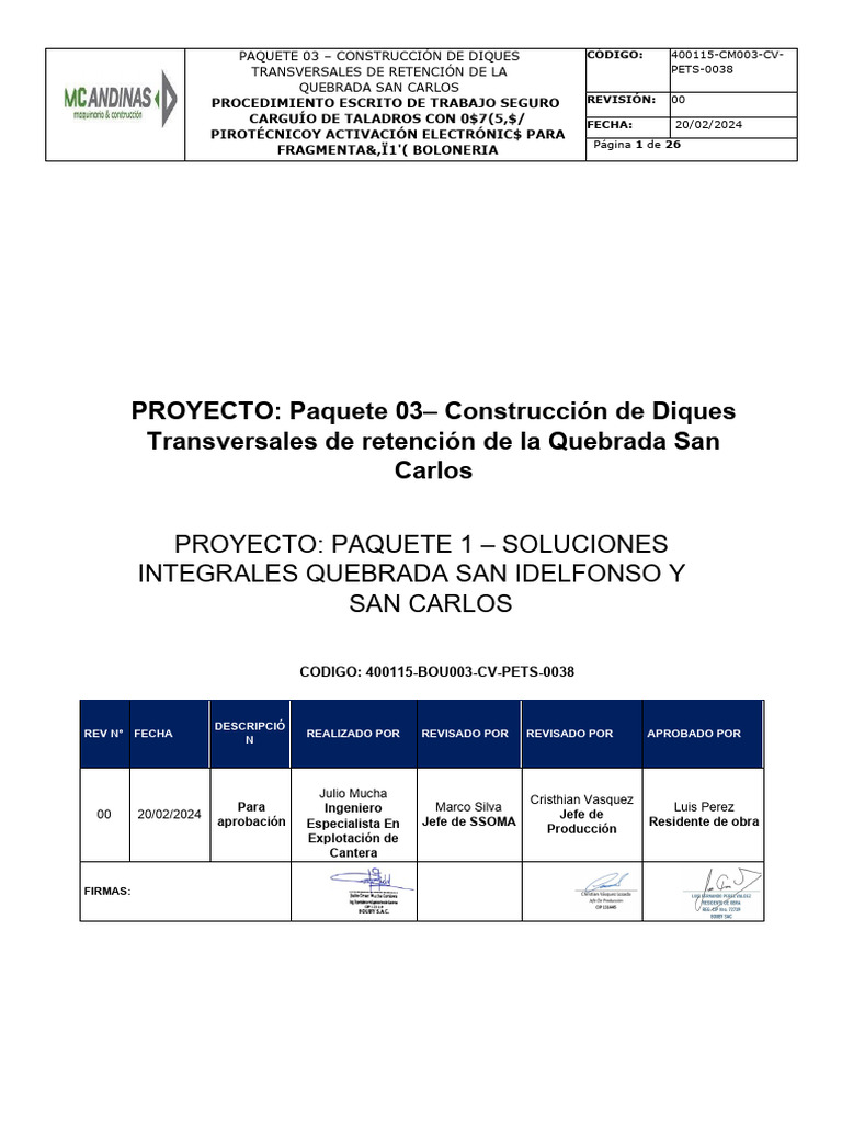 MC003 CV Pets 0038 | PDF | Perforar | Perforación