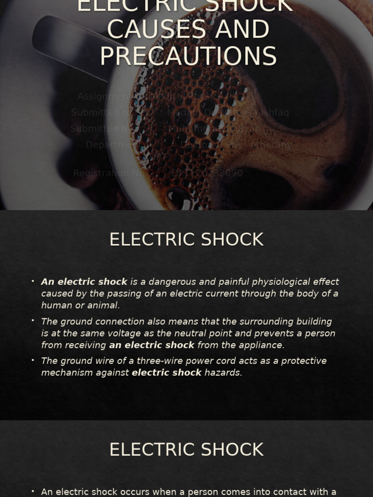 Electric Shock Presentation 1 | PDF | Electrical Wiring | Electrician