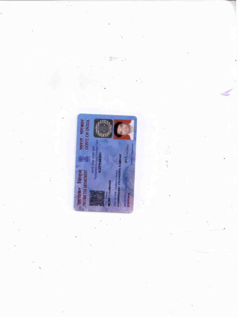 Pan card-MK | PDF
