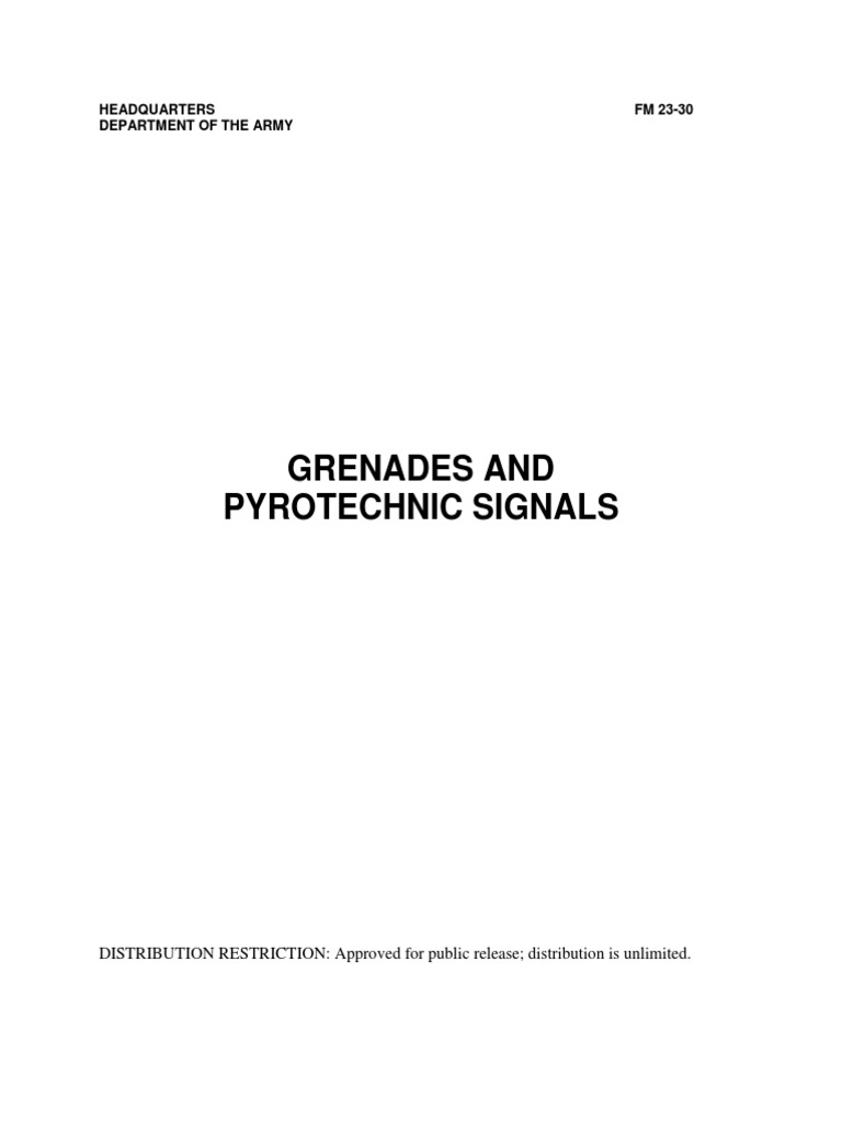 Hand Grenades | PDF | Hazards | Military Science