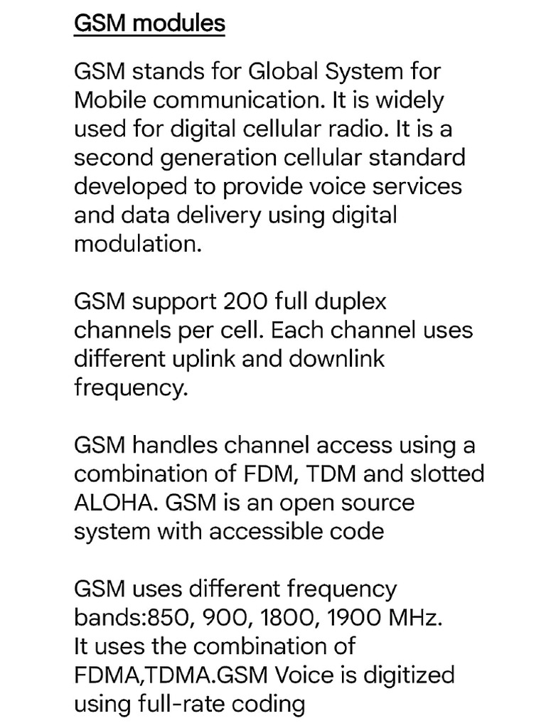 GSM | PDF