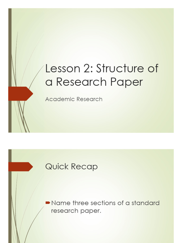 Research Paper Structure Explained | PDF | Abstract (Summary) | Methodology