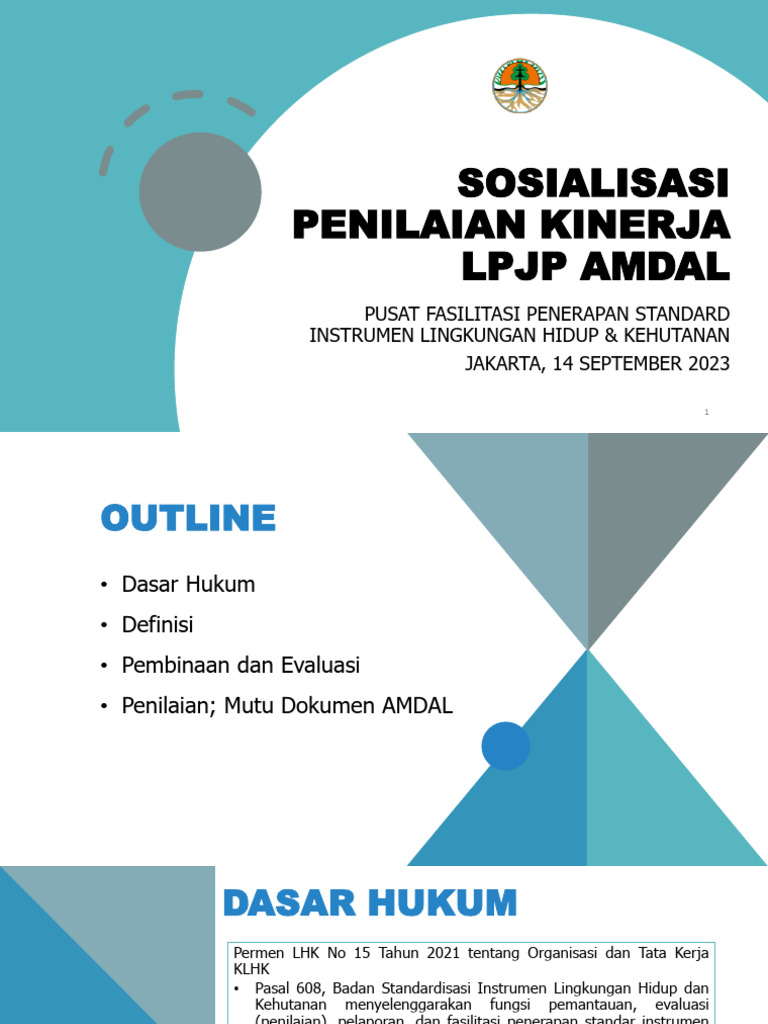 Sosialisasi Penilaian Kinerja AMDAL | PDF