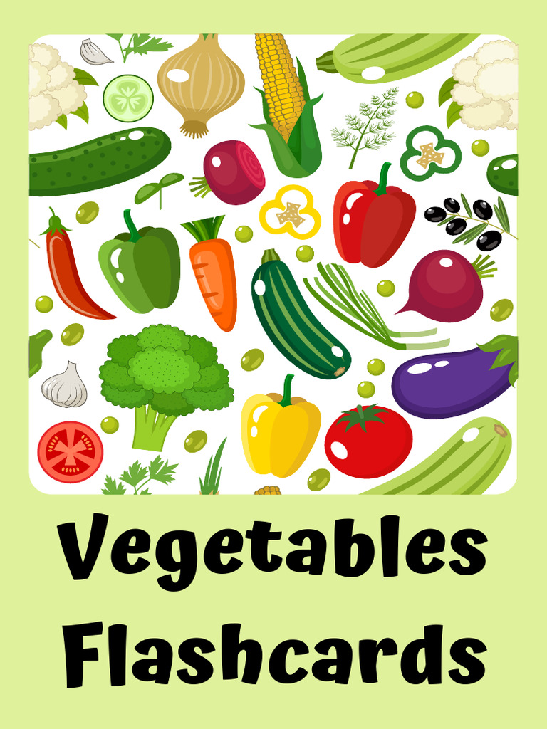 Vegetables Flashcards | PDF