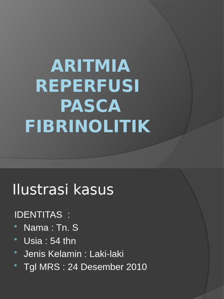 Aritmia Reperfusi | PDF