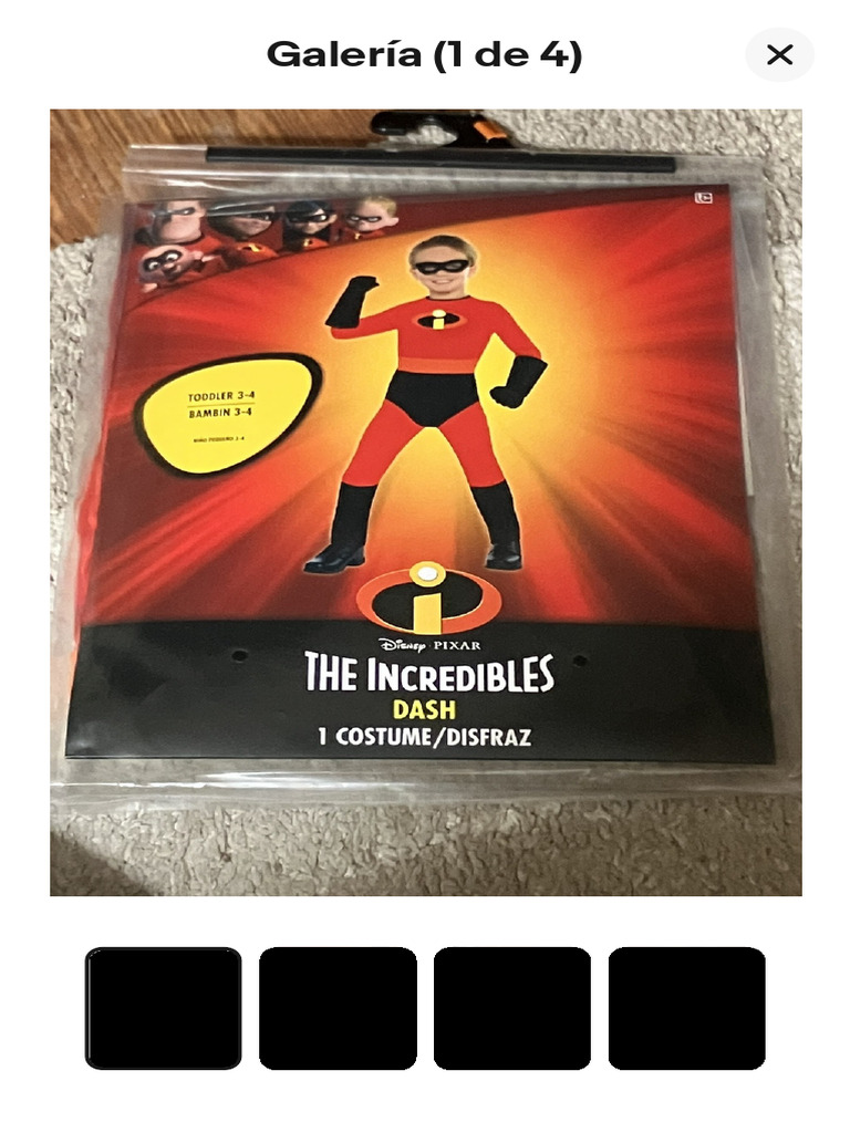 Disney Pixar Incredibles DASH COSTUME Toddler 3-4 NEW EBay | PDF