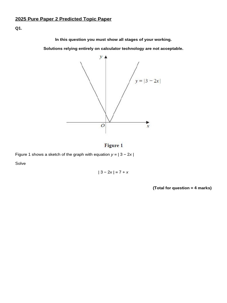 Predicted Paper 2 Topics 2025 | PDF | Equations | Mathematical Analysis
