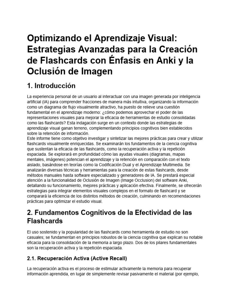 Flashcards Visuales y Oclusión Ankifjjdjd | PDF | Inteligencia ...
