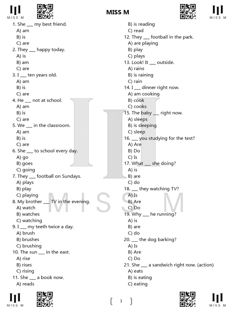 Elementary Level Test | PDF