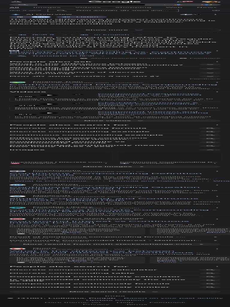 Difference Between Continuous Compounding and Discrete Compounding ...