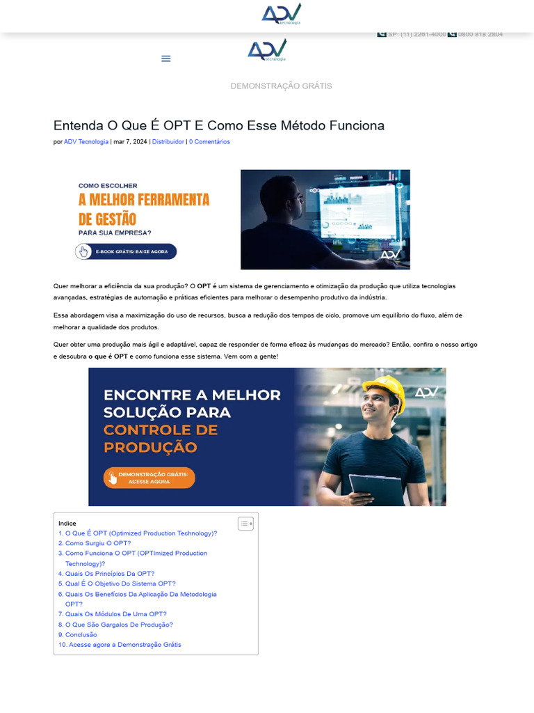 OPT - Descubra O Que É E Como Funciona | PDF | Planejamento de recursos empresariais | Rede de ...