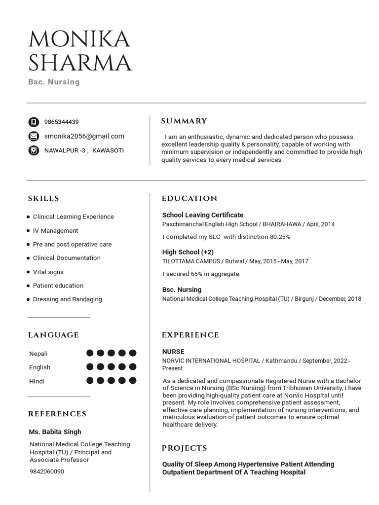 Monika CV | PDF