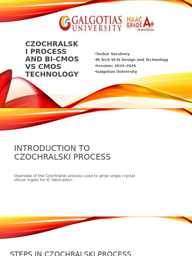 Czochralski BiCMOS CMOS Presentation | PDF | Cmos | Semiconductor ...