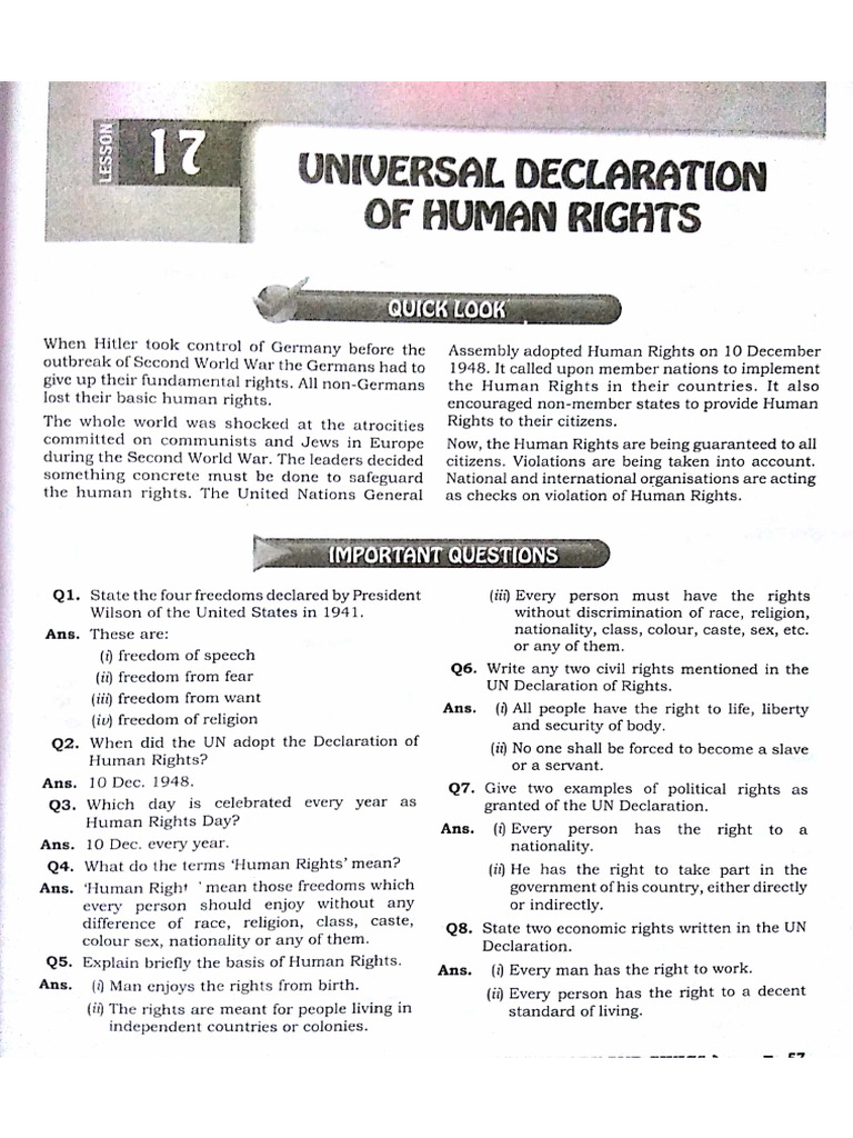 Universal Declaration of Human Rights | PDF