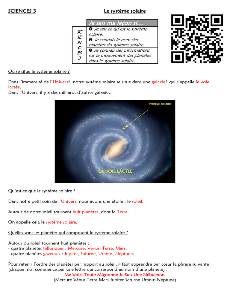 Comprendre le système solaire | PDF | Planètes | Système solaire