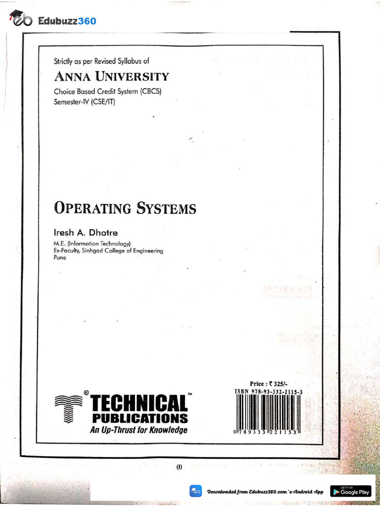 CS8493 - Operating Systems | PDF