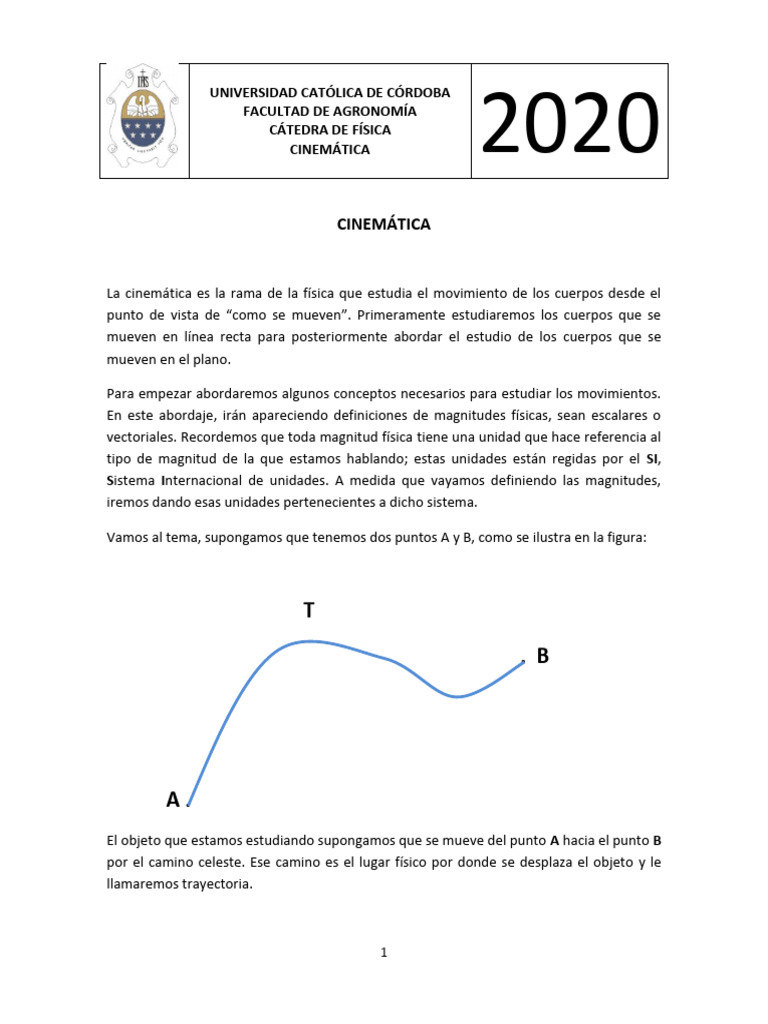 Cinemã - Tica en La Recta | PDF | Cinemática | Velocidad