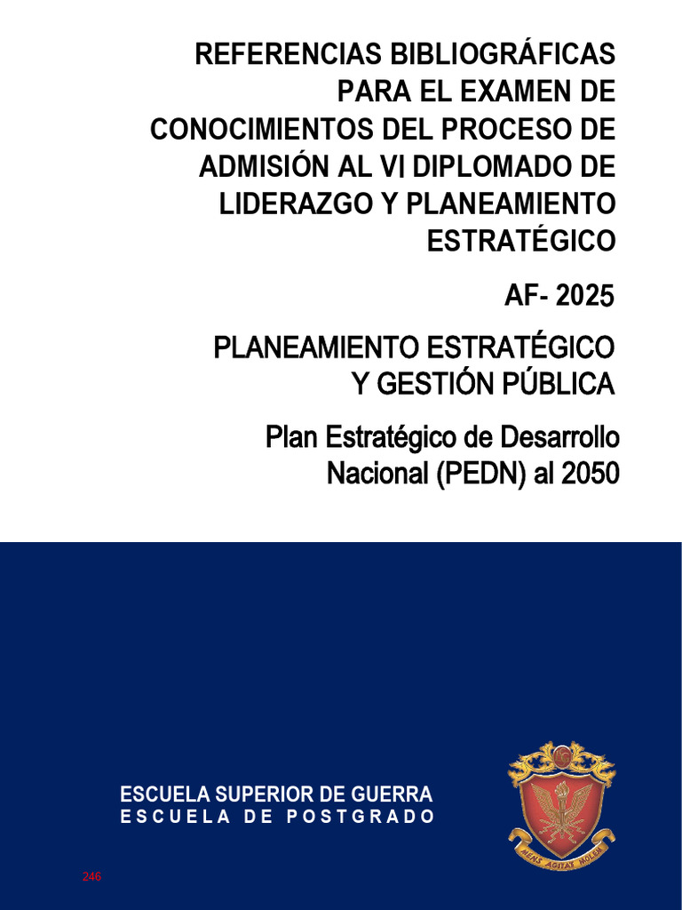 Plan Estrategico de Desarrollo Nacional (Pedn) Al 2050 | PDF | Sustentabilidad | Invalidez