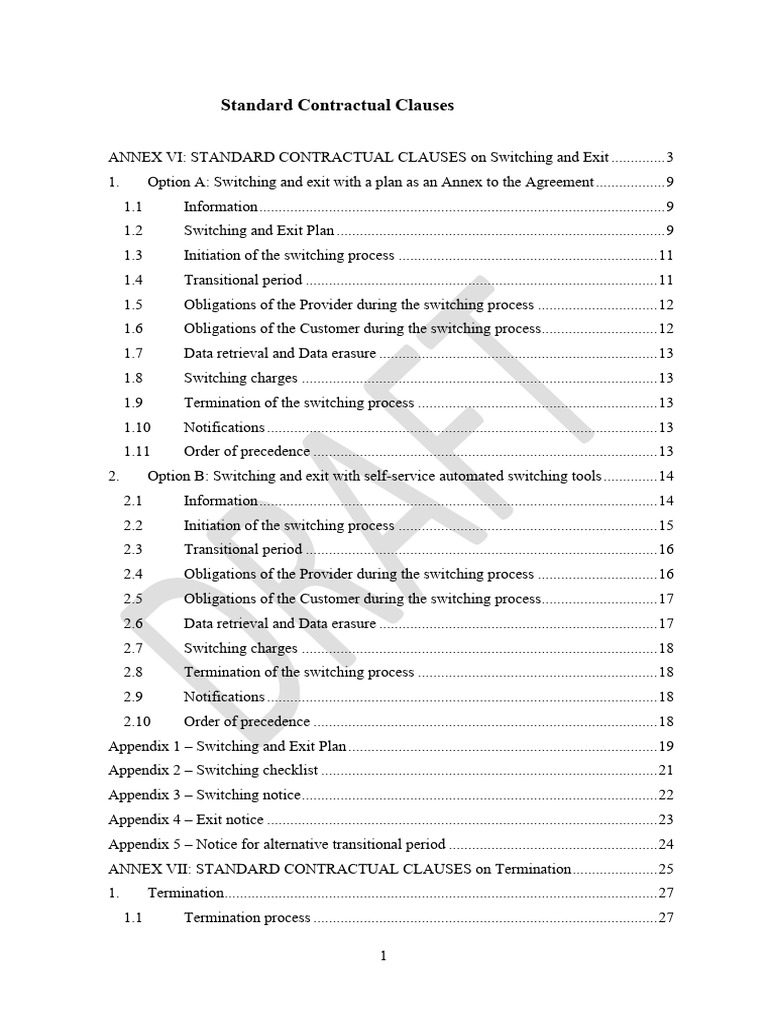 Standard Contractual Clauses Overview | PDF | Cloud Computing ...