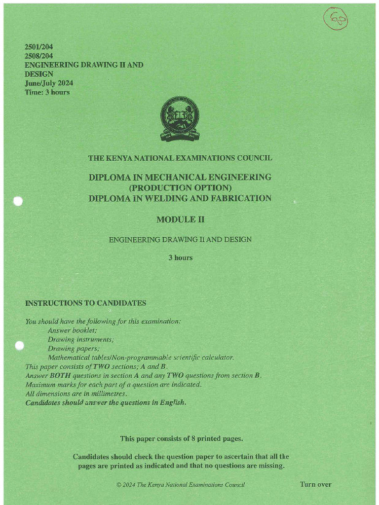 03 Engineering Drawing Ii And Design July 2024 Compressed Pdf